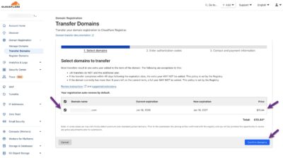 How to transfer your domain registration to Cloudflare - NerdPress®